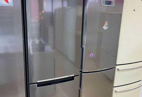 Холодильник серебристый металлик белый бежевый