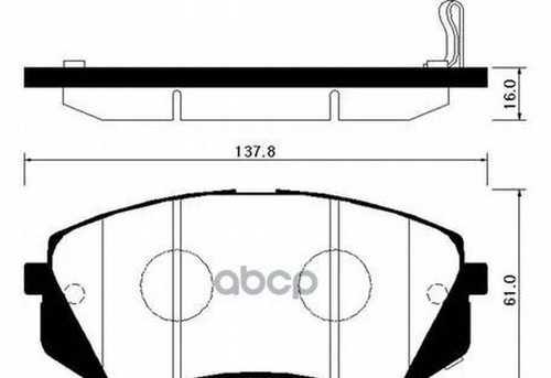 Колодки торм. KIA carens 06-09,rondo 07-09,spor