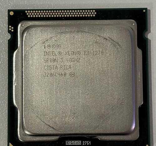 Процессор intel xeon e3 1270