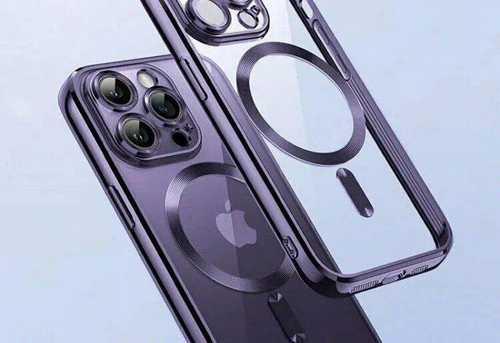 Чехол на iPhone 14 Pro Max MagSafe фиолетовый