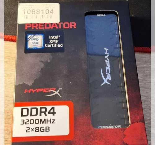 Hyperx predator ddr4 16gb 2x8 3200Mhz