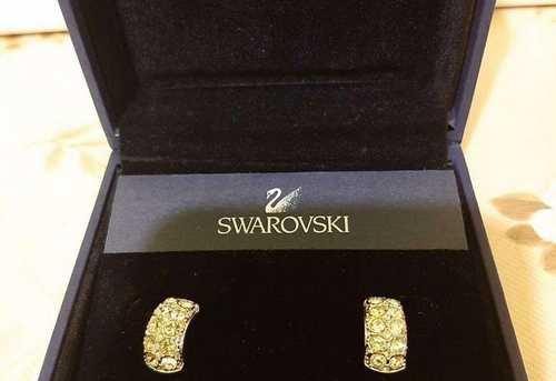 Swarovski серьги новые