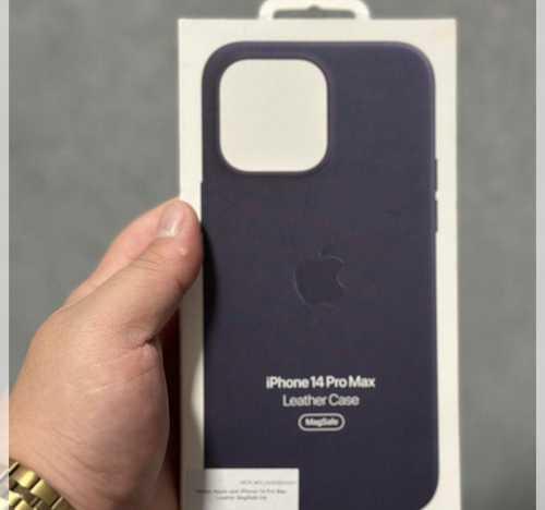 Чехол на iPhone 14 pro max leather case