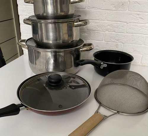 Набор посуды кастрюли сковородки