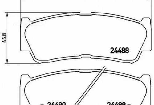 Brembo P 30 037 Колодки тормозные дисковые зад