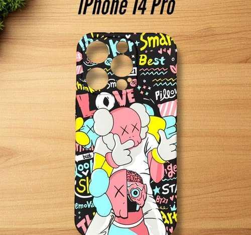 Чехол iPhone 14 Pro Luxo Kaws