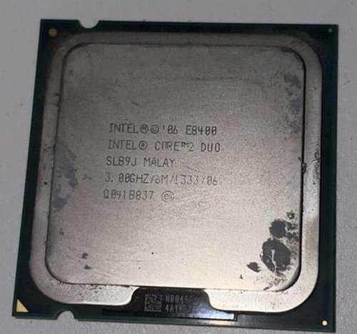 Процессор intel core 2 duo e8400