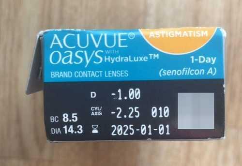 Acuvue oasys 1 day Astigmatism -1.00