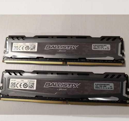 Crucial Ballistix ddr4 16gb(2x8) 3000mhz