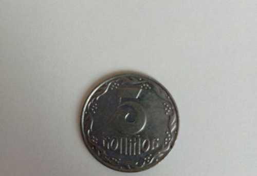 Украинская монета 5 копеек