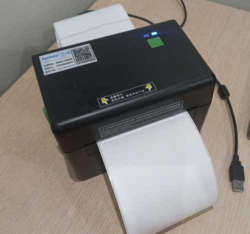 Термопринтер этикеток XPrinter XP-DT108B (USB)