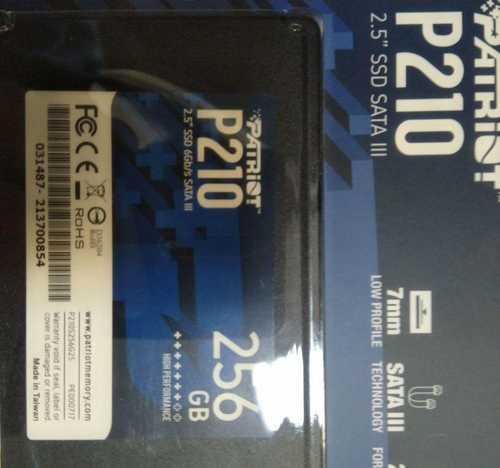 SSD 2.5'' Patriot P210 256GB