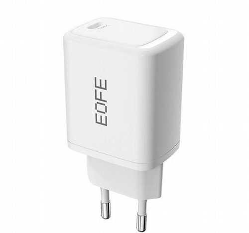 Зарядное устройство Eofe E204, USB-C 20 Вт, белое