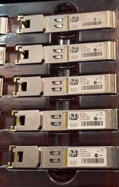 Медный SFP трансивер 1000base-T Cisco GLC-TE