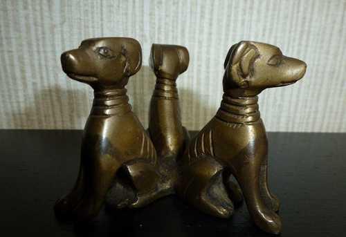 Статуэтка "Три собаки" латунь