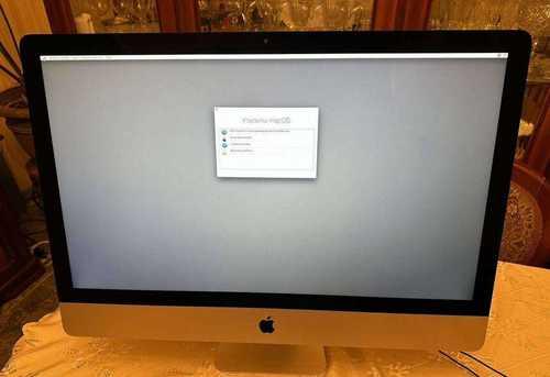 Apple iMac 27" 2013, дохлый SSD