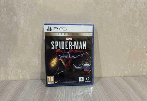Spider Man Miles Morales ps5.Новый диск. Без кода