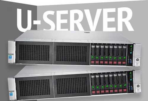 Сервер HP DL380 Gen9 8SFF 95v4 128G P440ar 800W 2U