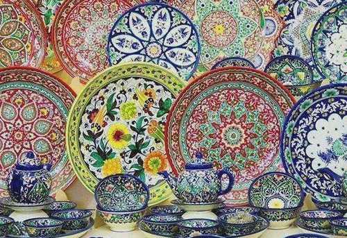 Ляганы, чайные наборы, узбекская посуда