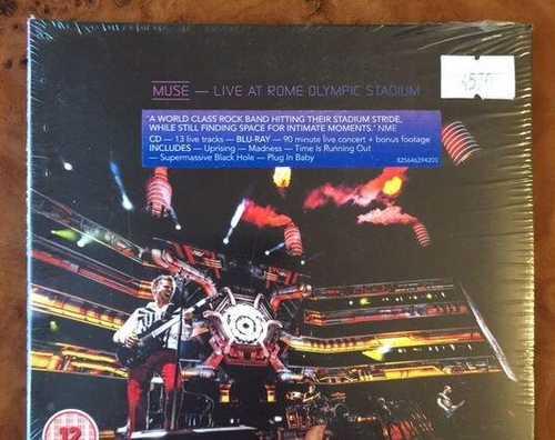 CD+BLU-RAY/Новый/Фирменный/Muse/Live AT Rome