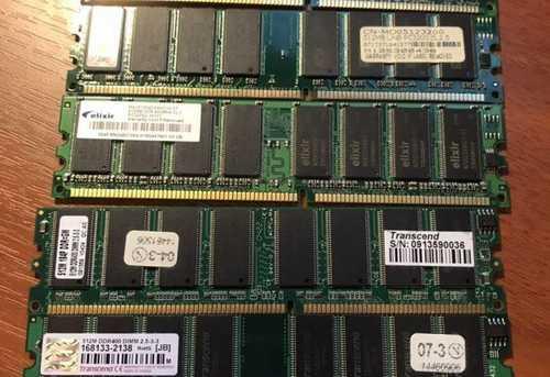 Оперативная память ddr 1 -400 PC 3200