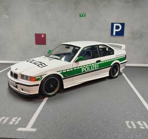 1:18 Bmw M3 E36 Coupe 1991 Drift Polizei Solido