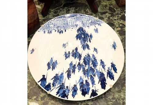 Настенная тарелка Meissen штурм зимнего