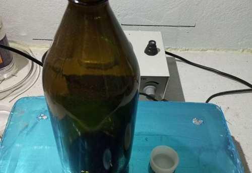 Бутылки стеклянные с пробкой и крышкой 1 л