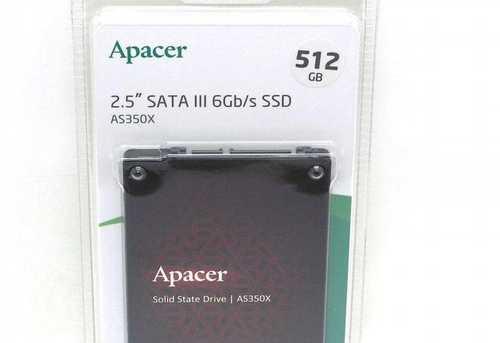 SSD накопитель Apacer AS350X 2.5" 512 гб (AP