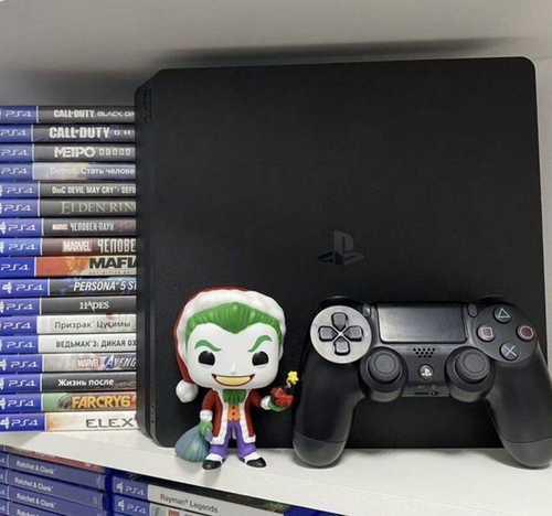 Ps4 slim 1tb  500 игр