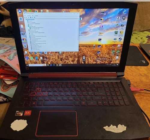 Игровой ноутбук acer nitro ryzen 5 rx 8gb ram ssd