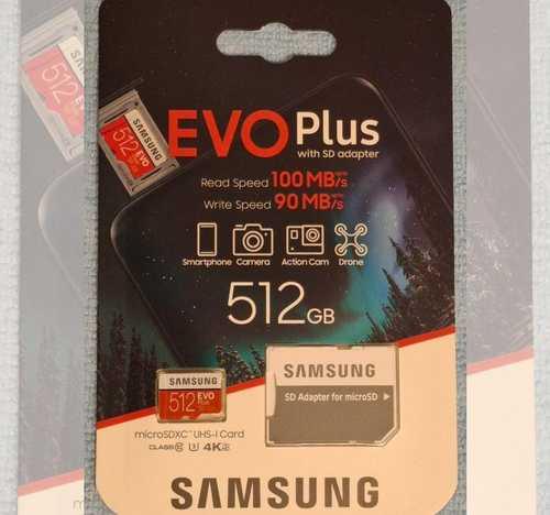 Micro SD Samsung EVO Plus 512 гб class 10