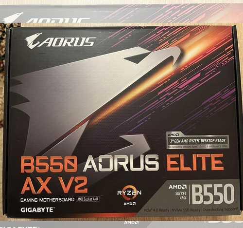 Материнская плата Gigabite b550 Aorus Elite AX V2