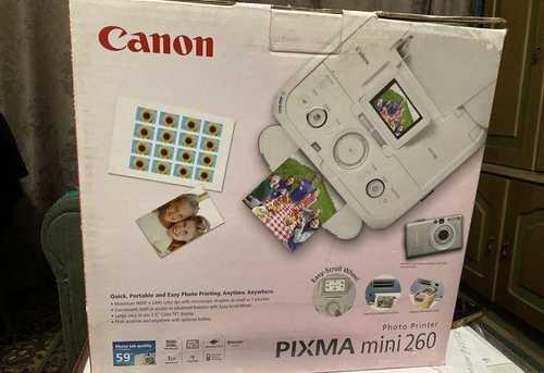 Фотопринтер canon pixma mini260