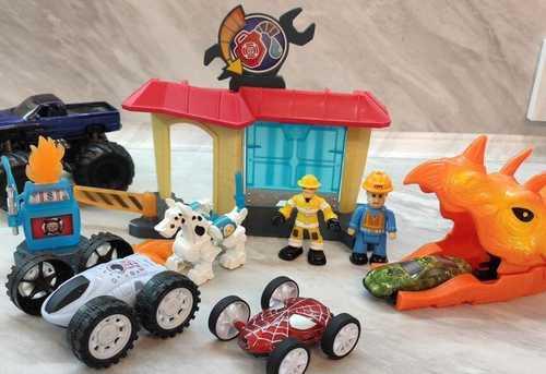 Пожарная станция Hasbro, монстртрак hot wheels