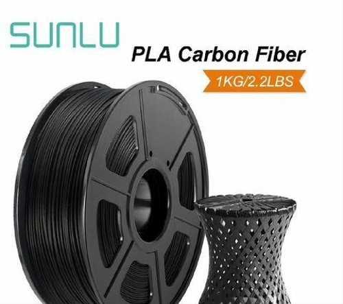 Пластик для 3d принтера PLA Carbon Fiber Black