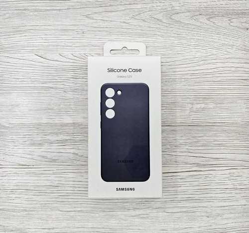 Чехол Silicone Case для Samsung S23 синий