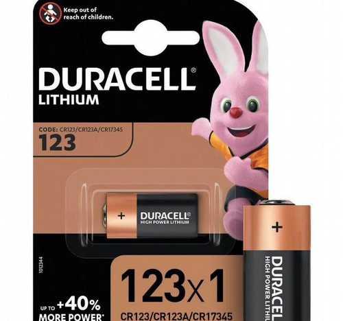 Батарейки Duracell cr123A 3V