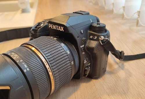Зеркальный фотоаппарат Pentax k-3 + Tamron 28-75