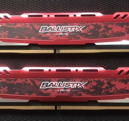 Оперативная память ddr4 crucial ballistix 16gb