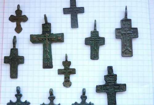 Лот нательных крестов 15-19 веков