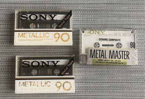 Аудиокассеты Sony Metallic и Metal Master