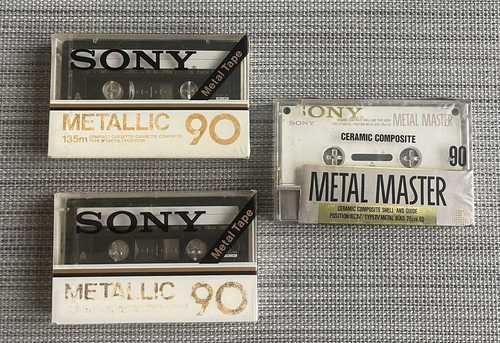 Аудиокассеты Sony Metallic и Metal Master