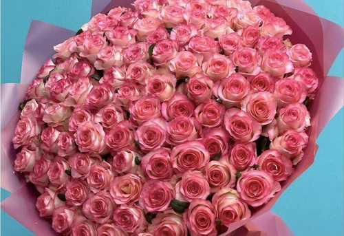 Розы Букет, Цветы 51 роза,101 роза Доставка 24