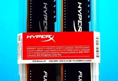 Память HyperX Fury DDR4 3200 мгц 2*8 гб dimm