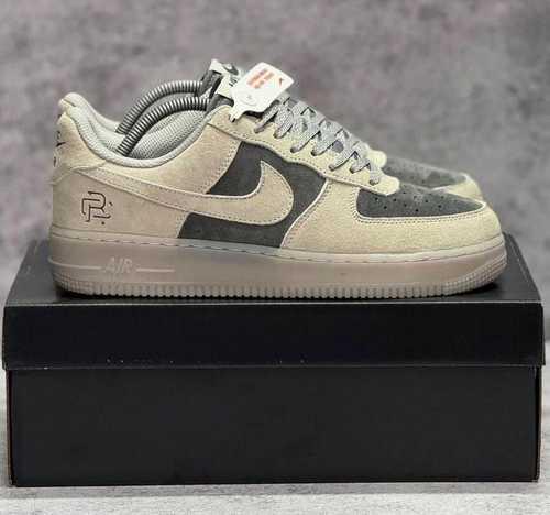 Кроссовки Nike Air Force 1 Grey Pavy (Арт.92827)