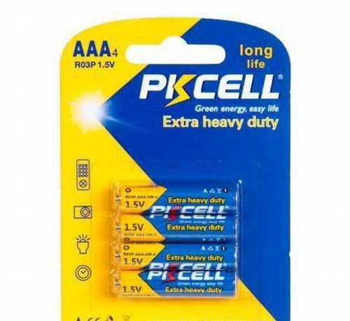 Батарейка (солевой элемент питания) pkcell, 1,5 В