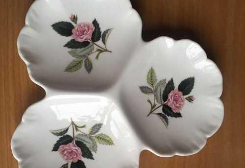 Менажница фарфор Wedgwood, Hathaway Rose