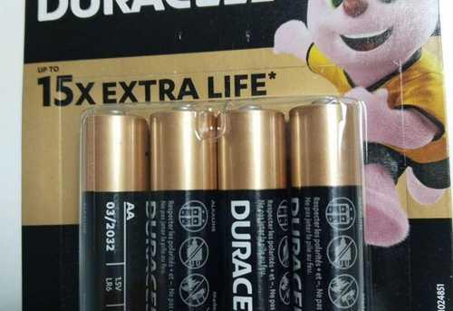 Батарейки AA пальчиковые Duracell 4шт