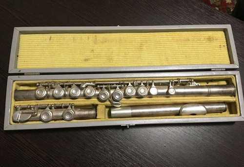 Флейта металлическая в жестком футляром